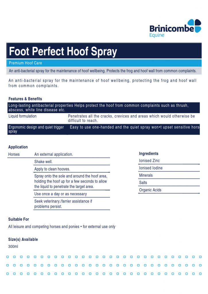 » Foot Perfect Hoof Spray *NEW SIZE*